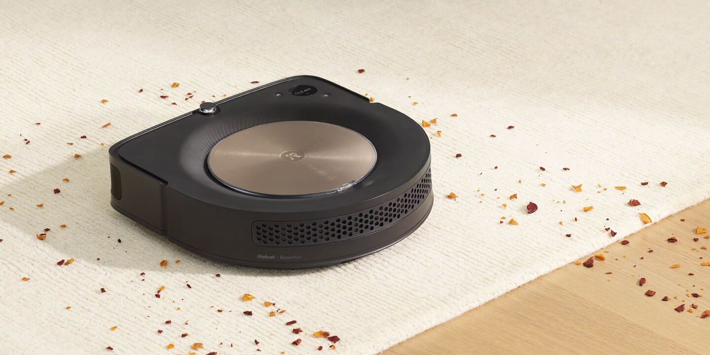 Roomba® s9+ Self-Emptying Robot Vacuum & Black Braava jet® m6 Robot Mop ...